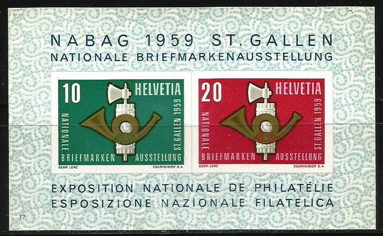 Швейцария Национальная филвыставка NABAG 1959 — покупайте на Auction.ru ...