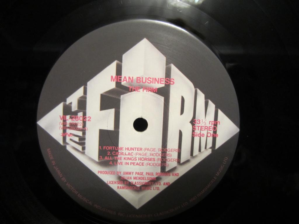 Пластинка Led Zeppelin The Firm Mean Business 1986 Japan OBI original ...