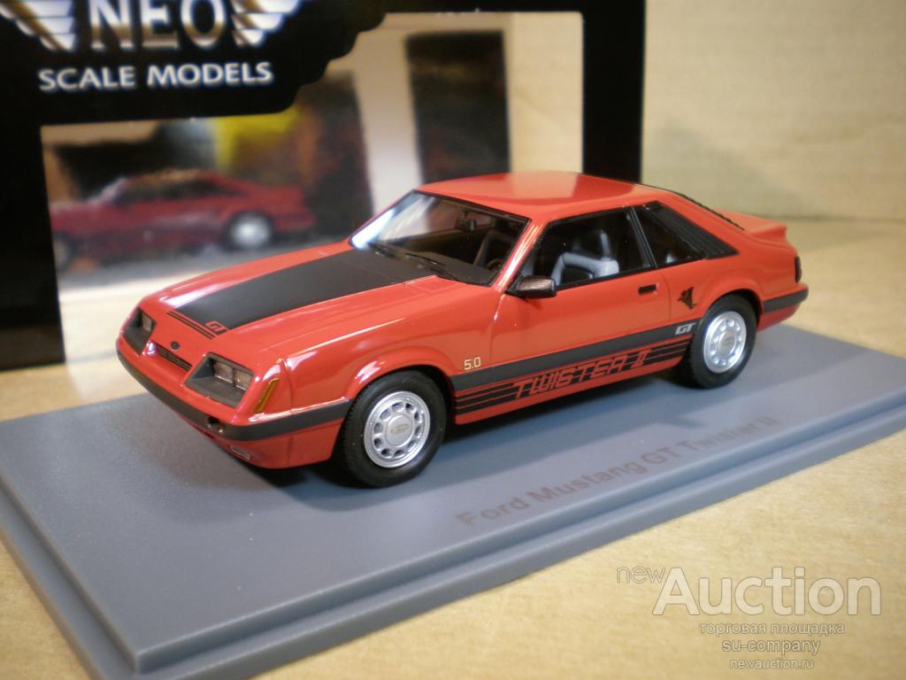 Ford Mustang GT Twister II 1985 Red NEO45975 1:43 NEO НЕО Форд Мустанг ...