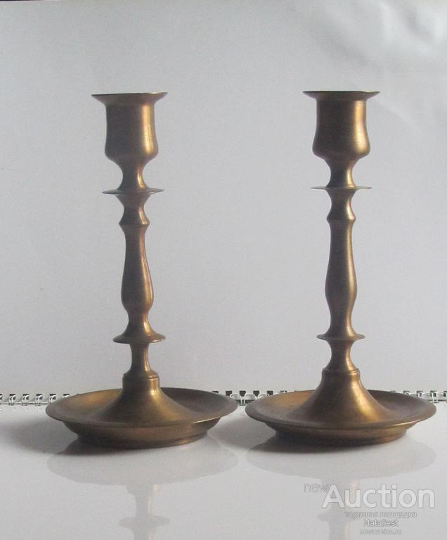 ПОДСВЕЧНИК старинный латунь