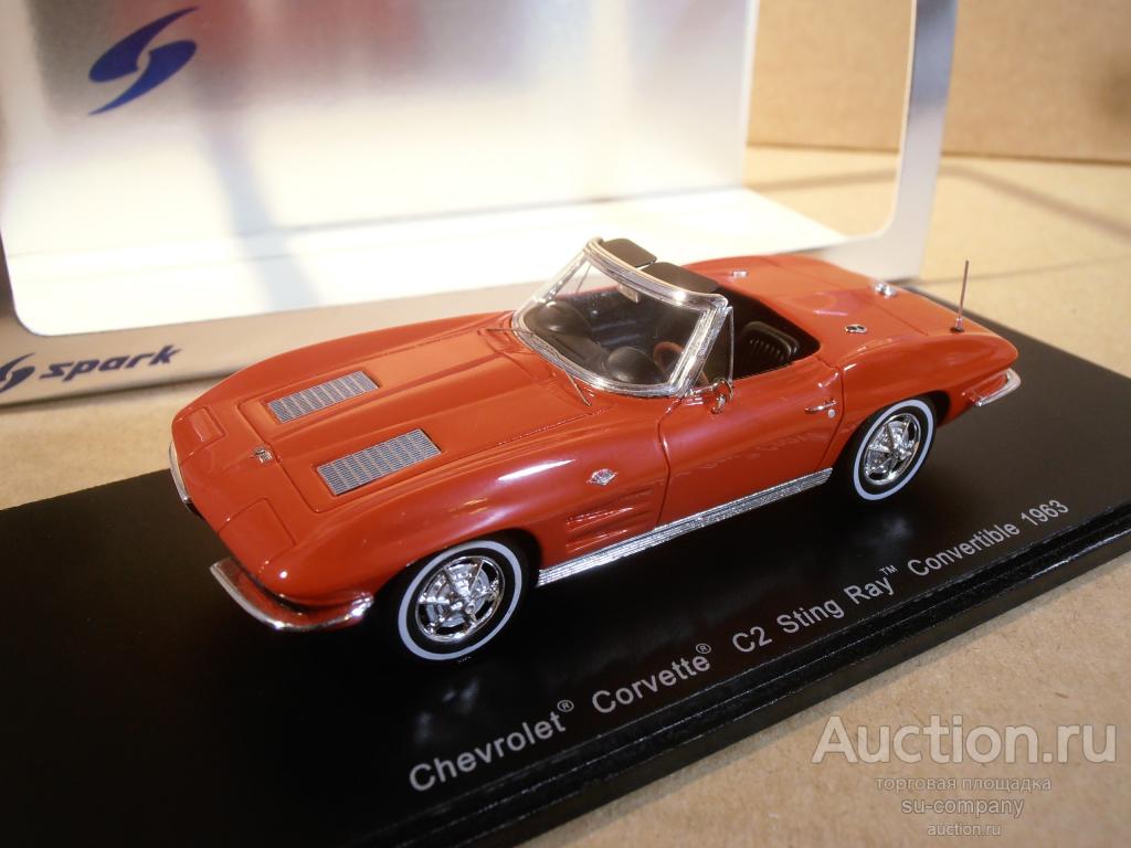 Chevrolet Corvette C2 Sting Ray Convertible 1963 SPARK 1:43 S2969 ...