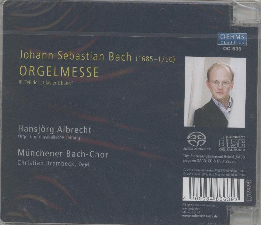 J.S. BACH: SIX PARTITAS - CLAVIR-UBUNG PART III, 2SACD (2009) EU ...