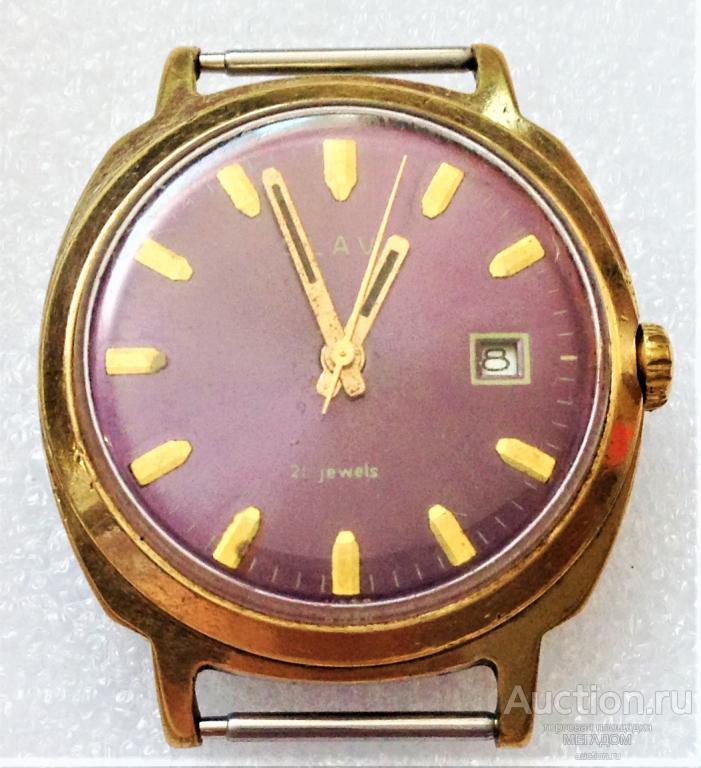 ЧАСЫ СЛАВА 21 КАМЕНЬ КАЛЕНДАРЬ РАБОЧИЕ АU-20