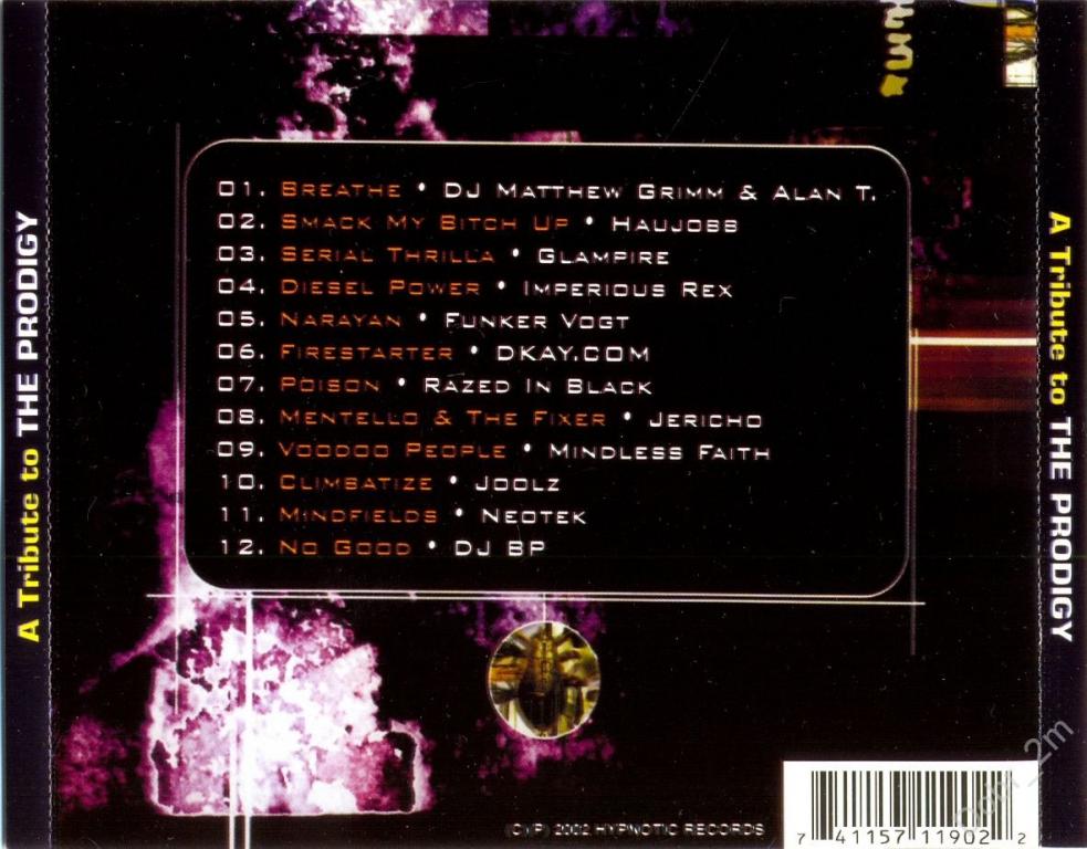 Various ‎– A Tribute To The PRODIGY 2002 Unofficial RARE # — покупайте ...