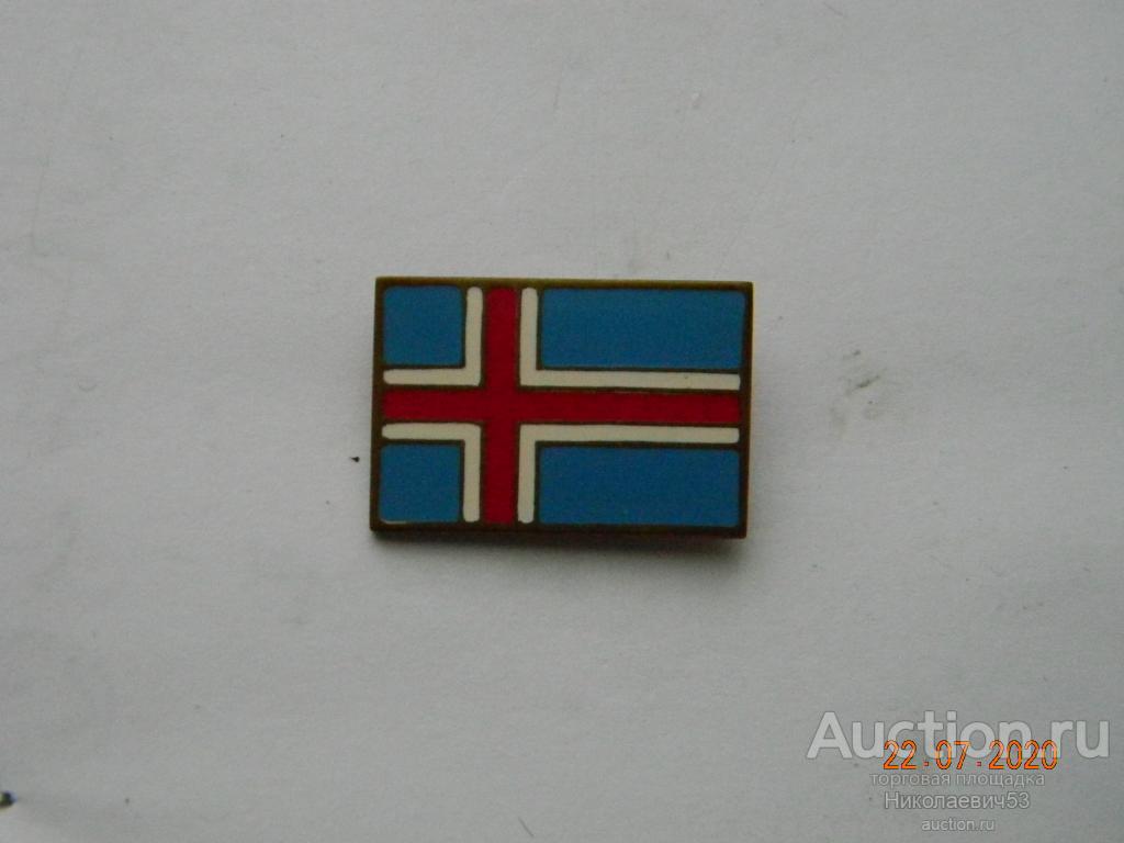 Флаг Исландии, серия Флаги государств мира — покупайте на Auction.ru по ...