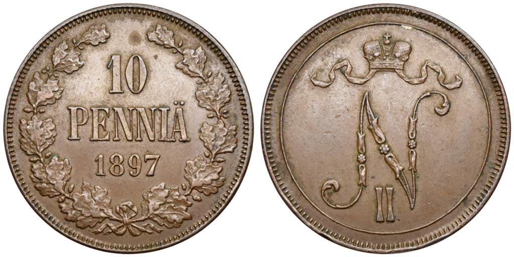 10 ПЕННИ 1897 года