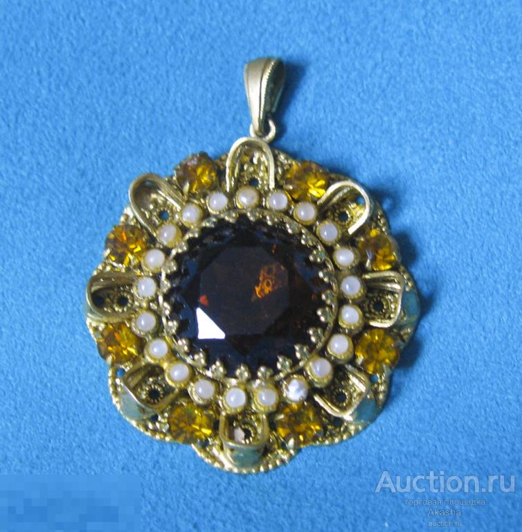 Кулон.Чешская бижутерия.Яблонекс.Винтаж — покупайте на Auction.ru по ...