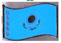 Серия значков флаги стран Мира - значок флаг Казахстана — покупайте на ...
