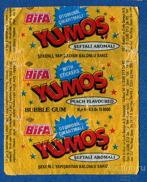 Yumos #5 (Turkey). Обертка от жвачки. КУБИКИ. #02-2022 — покупайте на ...