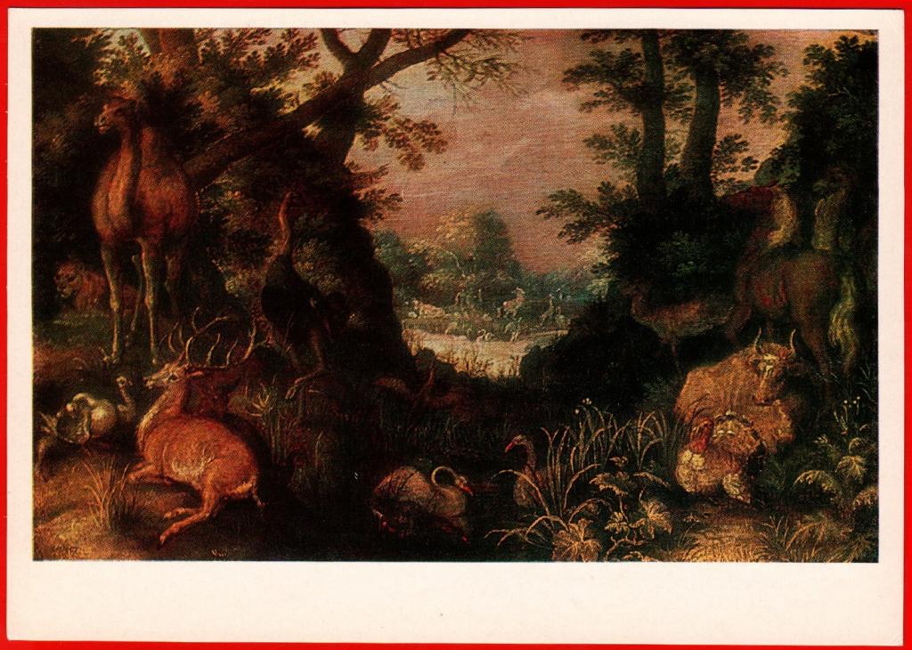 48450 Рулант Саверей рай бык корова индюк лебедь олень верблюд страус ...