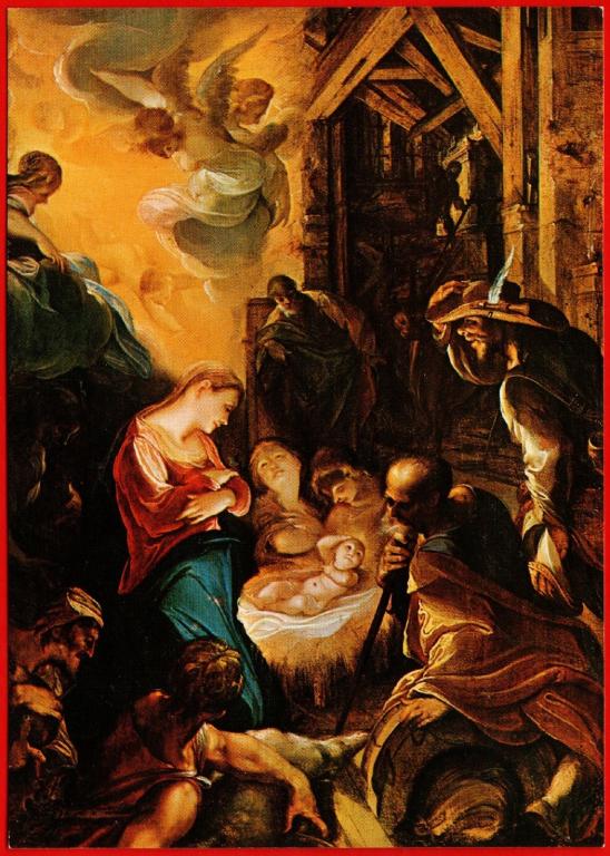 56737 Иозеф Гейнтц поклонение пастухов Дева Мария Богородица ангелы ...