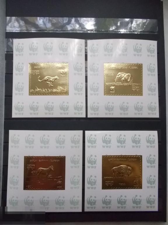 Батуми 1995 год фауна,MNH полная серия WWF 4 люкс блока фольга золото зубцы ** — покупайте на ...