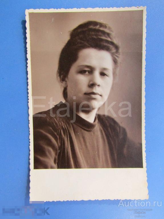 Женщина. Портрет . 1950 . Фото СССР. ( арх. 0408) — покупайте на Auction.ru по выгодной цене ...