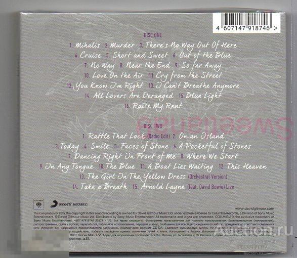 DAVID GILMOUR - GREATEST HITS, 2CD digipak — покупайте на Auction.ru по ...