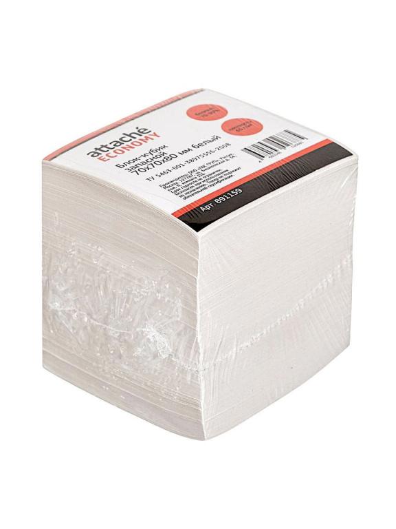 Блок для записей Attache 70x70x80 мм Attache. Цвет белый. — покупайте ...