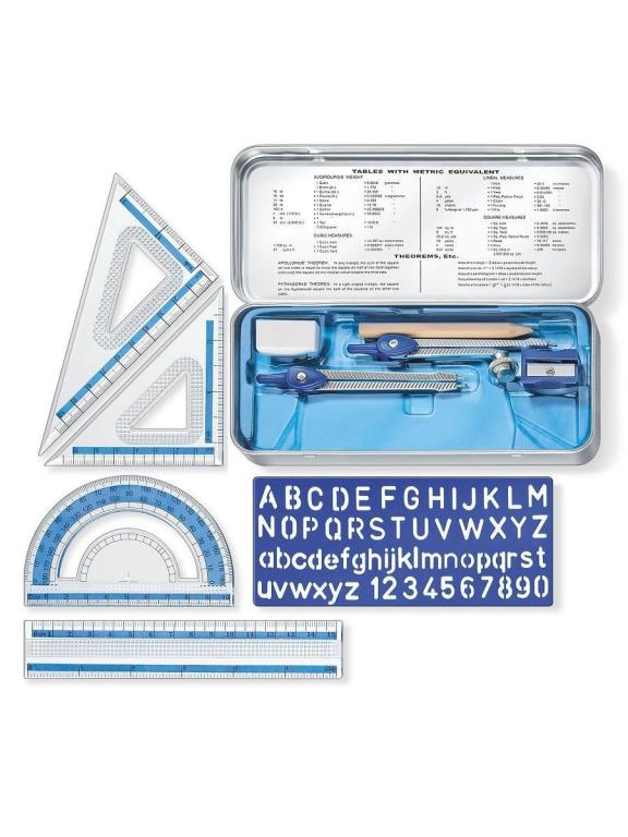 Школьный набор для математики Noris Math Set, 10 предметов STAEDTLER ...