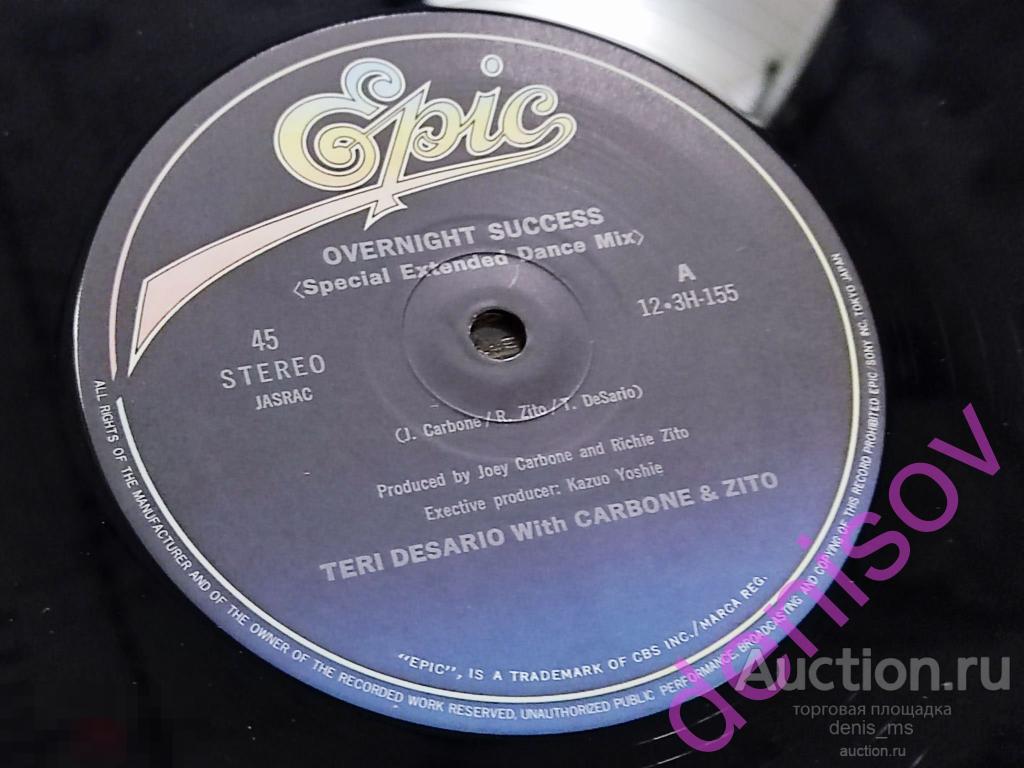 Teri Desario With Joey Carbone & Richie Zito / Overnight Success - 84 ...