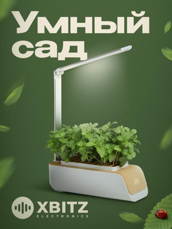 Гидропонная установка с фитолампой, Гидропоника Фитосветильник для ...