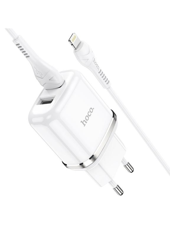 Зарядное устройство для телефона, N4 , 2 USB, 2.4 A, кабель Lightning ...