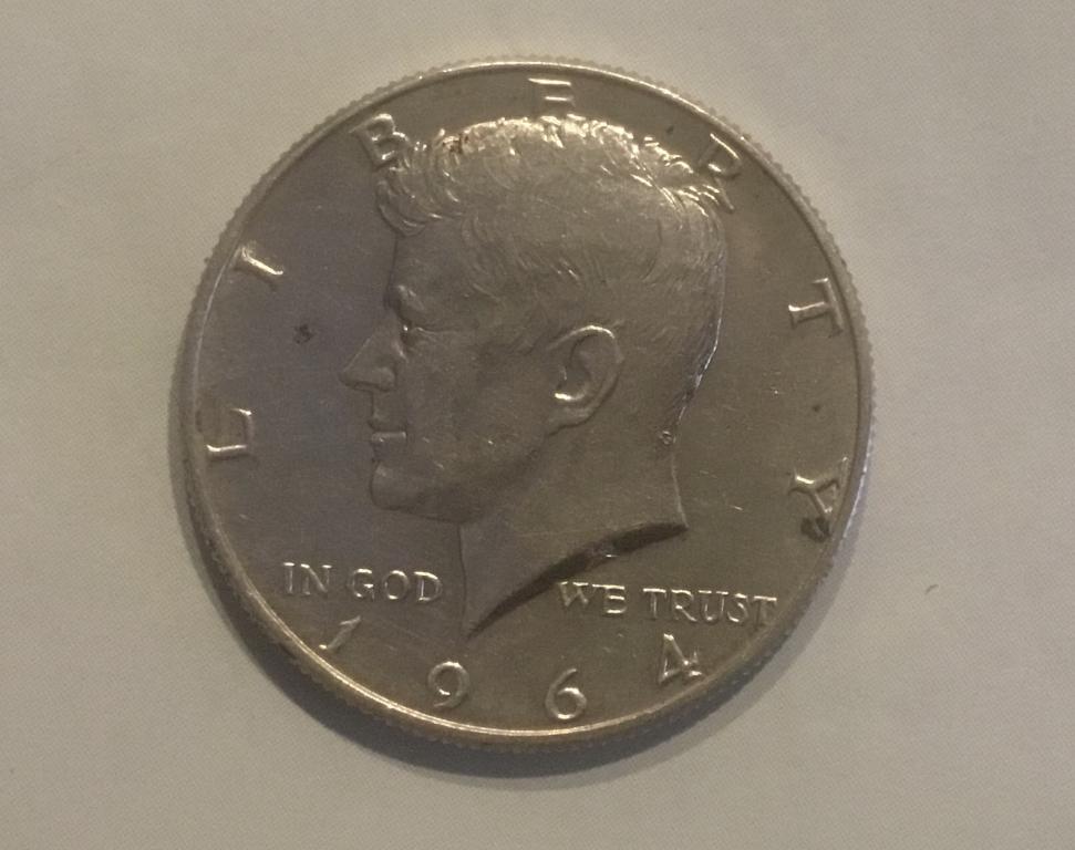 50 центов 1/2 доллара США 1964 Кеннеди Серебро UNC — покупайте на Auction.ru по выгодной цене ...