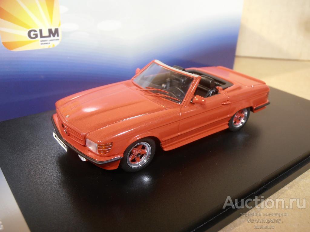 MERCEDES-BENZ 500SL AMG (R107) Roadster 1980 Red GLM Matrix 1:43 ЛИМИТ ...