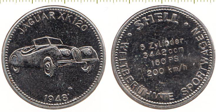 ФРГ Монетовидный жетон Shell - Jaguar XK120 UNC (12205) — покупайте на ...
