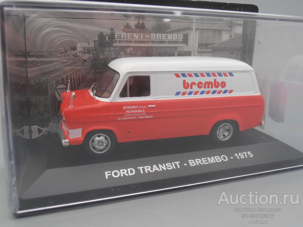 FORD TRANSIT «BREMBO» 1975 Red/ White IXO Altaya 1:43 металл Форд Транзит фургон ITALY AF081 ...