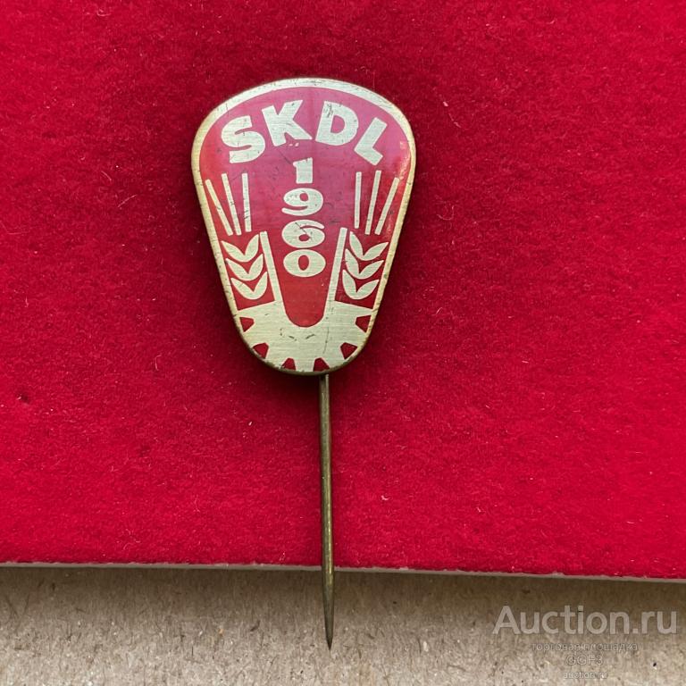 ★Знак Значок ★ Знак SKDL Демократический Союз народа Финляндии ...