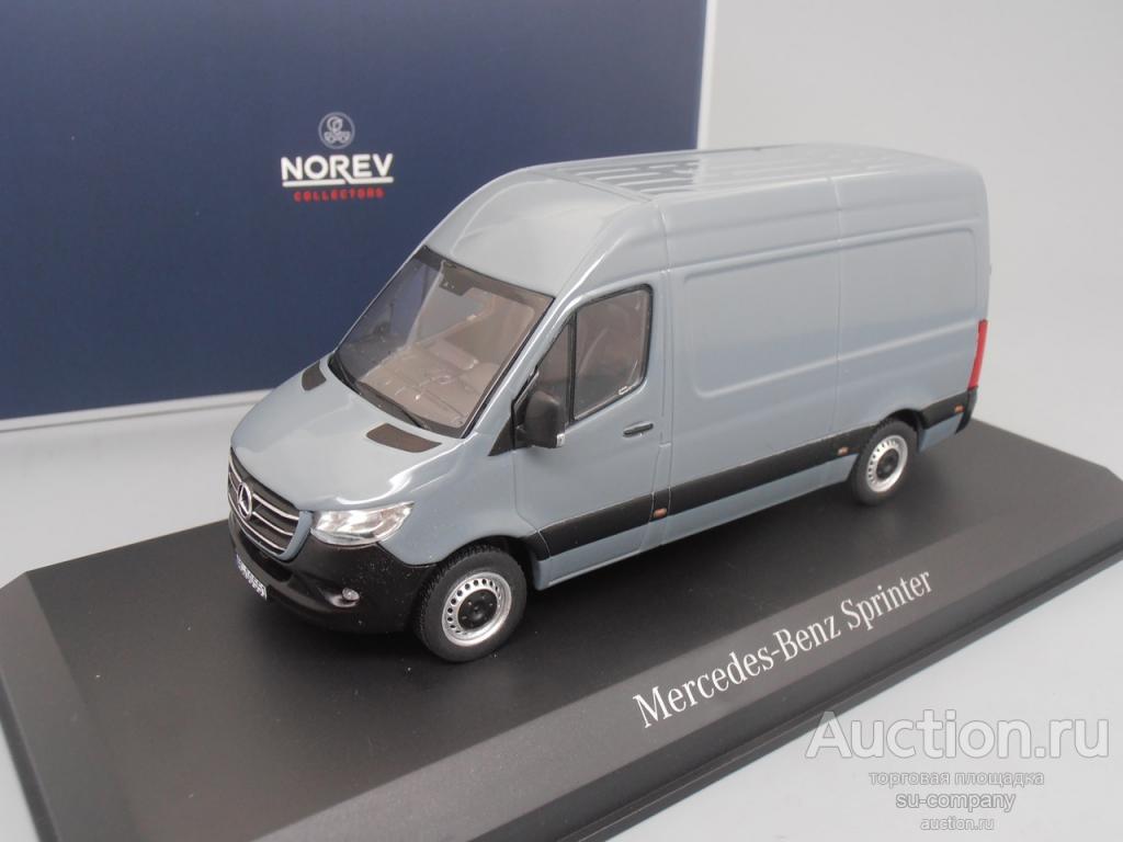 MERCEDES-BENZ Sprinter Van (W907) 2018 Grey Norev 1:43 металл Мерседес ...