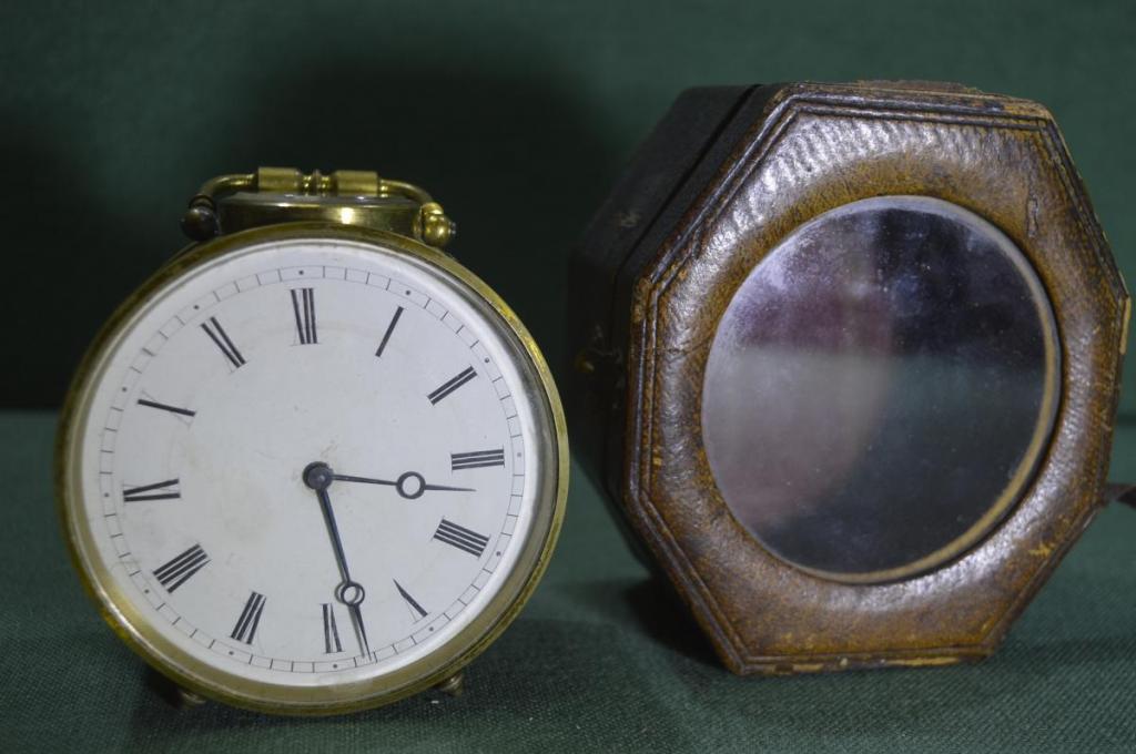 Часы старинные "Бревет", дорожные, в футляре. Carriage Clock Brevete S ...