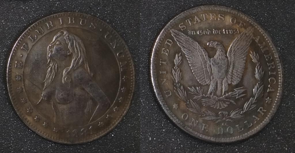 Имитация под доллар Моргана 1881 г. Эротика. НЮ. — покупайте на Auction ...