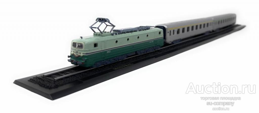 Электровоз CC 7107 и два вагона «MISTRAL» (Париж-Ницца) 1965 Atlas (Z) 1:220 «Great Trains ...