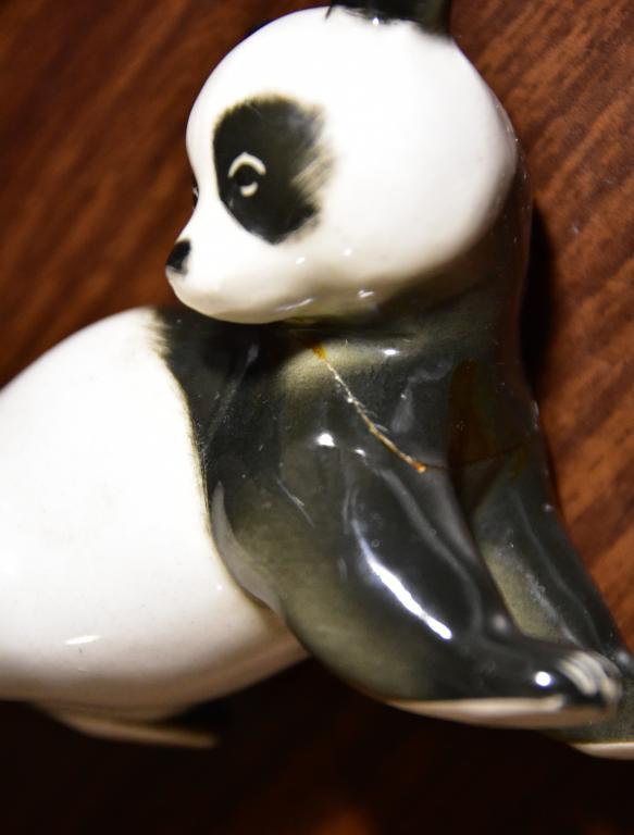 Фарфоровая статуэтка "Панда" ЛФЗ, СКЛЕЙКА — покупайте на Auction.ru по ...