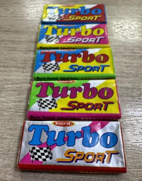 Жевательная резинка. Жвачка целая. РЕДКАЯ! СЕТ 5шт. TURBO 2000 sport ...