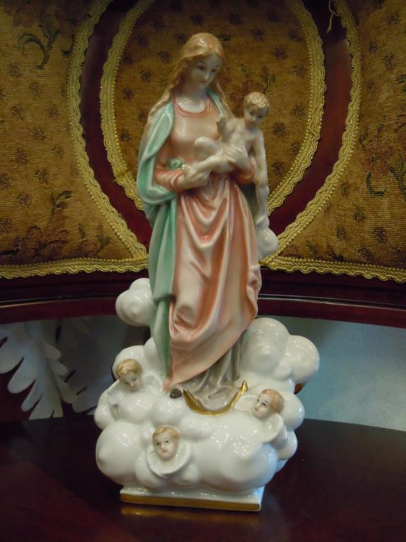 "Дева Мария с младенцем и ангелами", Германия, конец 19 века начало 20 ...