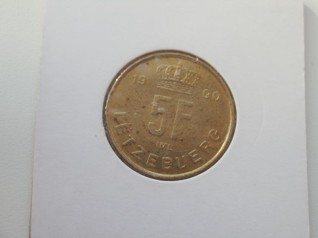 Люксембург 5 франков 1990г — покупайте на Auction.ru по выгодной цене. Лот из Московская область ...