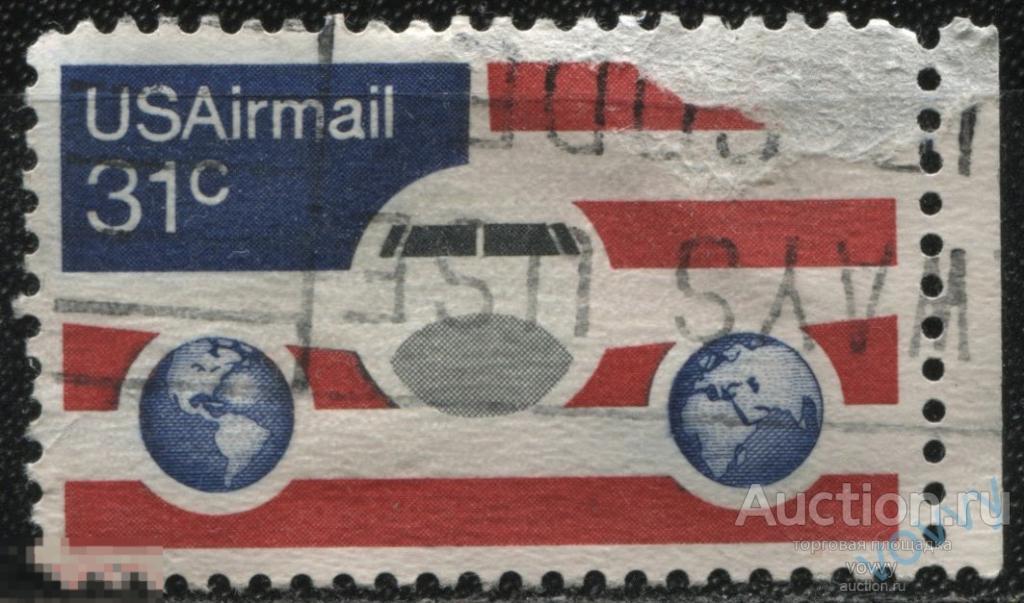 США 1976 авиапочта самолет Земной шар Mi#1201 ZP068 — покупайте на ...