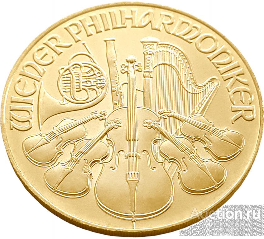 Австрия. 2000 шиллингов 1995 г. Золото. 31.1035 гр*0.9999 1,0 oz. Филармоникер! От 1 Рубля ...