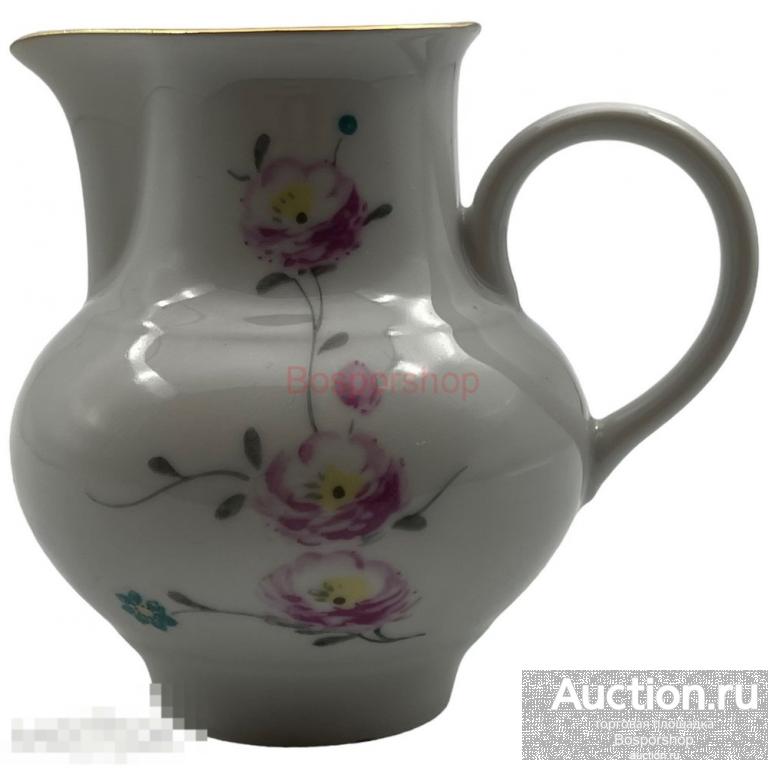 Сливочник "Сакура", 1973-1977 гг, фарфор, роспись, JLMENAU, ГДР — покупайте на Auction.ru по ...