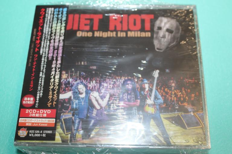 Quiet Riot / One Night In Milan 2019 / Japan 2CD+DVD Jewel BOX STICKER ...