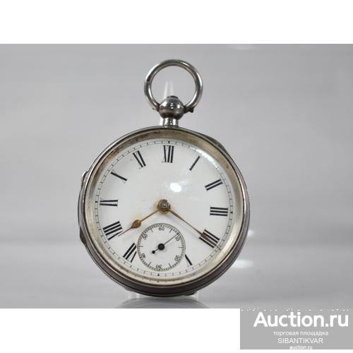 клм. часы карманные серебро старина Victorian Silver Cased Open Face ...