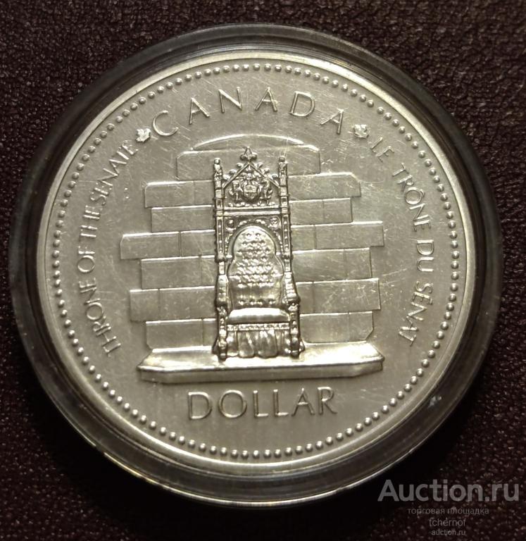 1 доллар 1977 год - 25 лет коронации Елизаветы II!Серебро! Канада! — покупайте на Auction.ru по ...