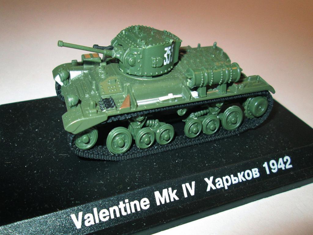 модель танк Valentine Mk.4 / Валентайн Мк.4 (готовая Фабричная 1/72 ...