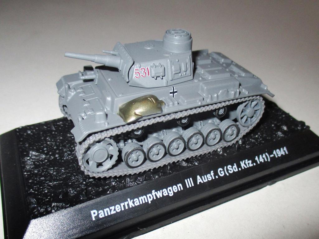 модель танк Panzerkampfwagen 3 Ausf.G SD.Kfz.141 Германия 1941 (готовая ...